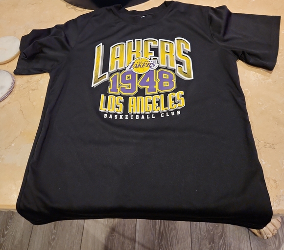 NBA | Shirts & Tops | Nba Black Tee With Yellow And White Design | Poshmark